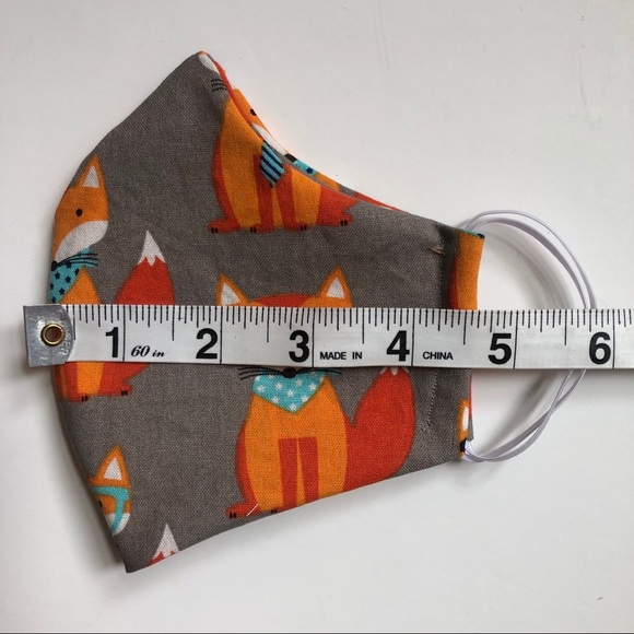 Accessories | New Adult Small Fox Print Face Mask Cotton | Poshmark